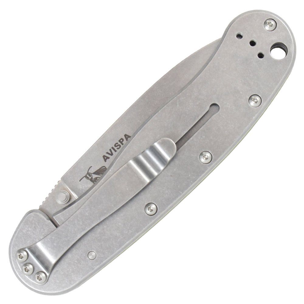 ESEE Avispa Frame Lock Stonewash Folding Knife | camouflage.ca