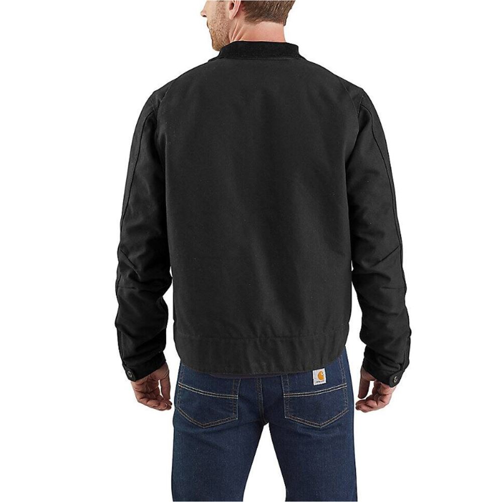 Buy Relaxed Fit Washed Duck Sherpa-Lined Utility Jacket - Carhartt ...