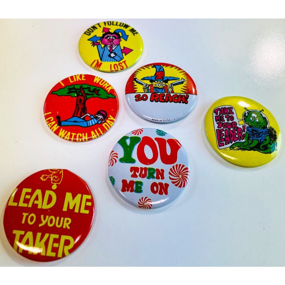 Buy Vintage 70's Wacky Metal Buttons Camouflage.com