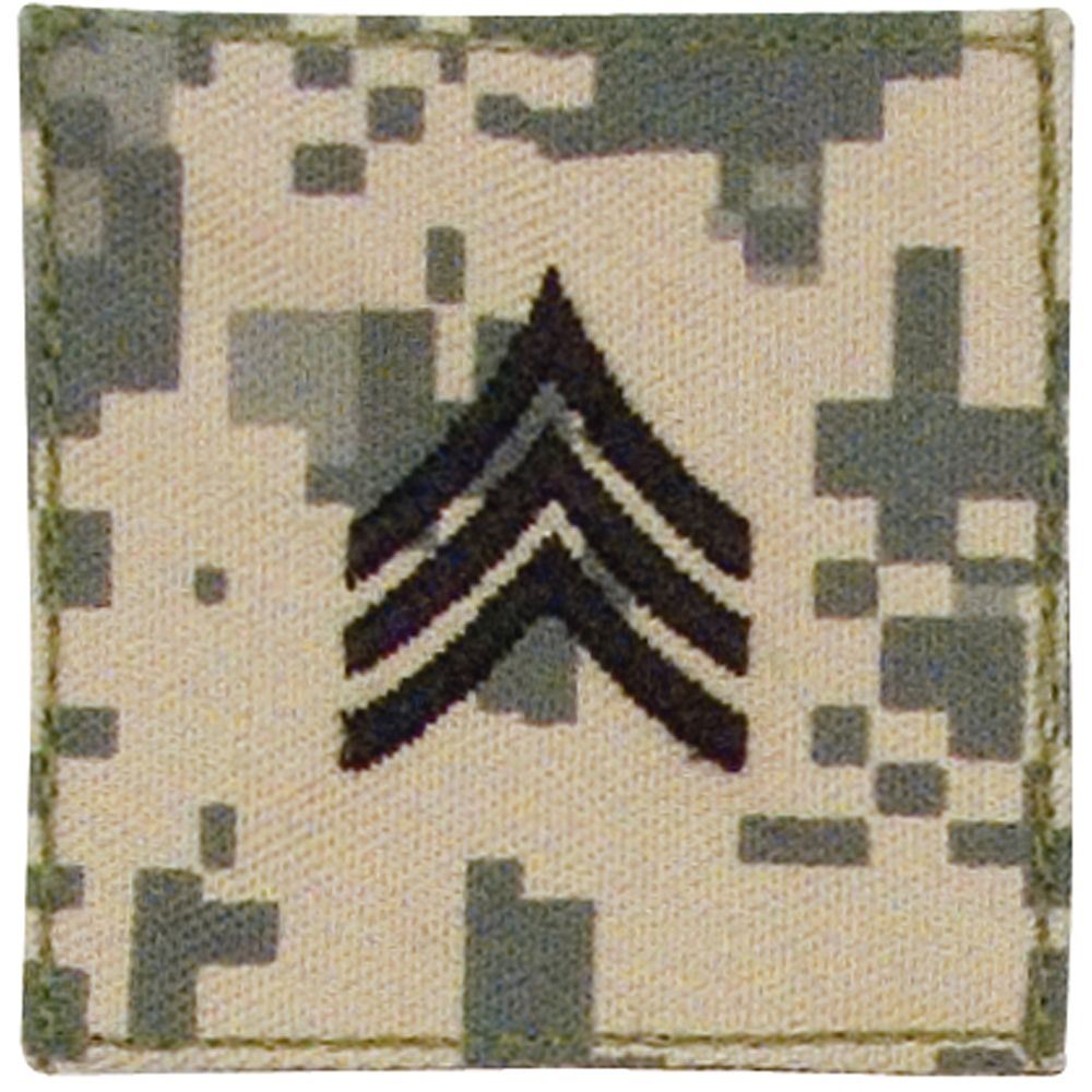 U.S. Made Embroidered Rank Insignia - Sergeant | Camouflage.ca